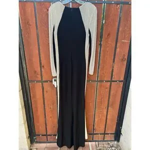 Xscape | Dresses | Xscapecaviar Beaded Mesh Panel Contrast Matte Square ...